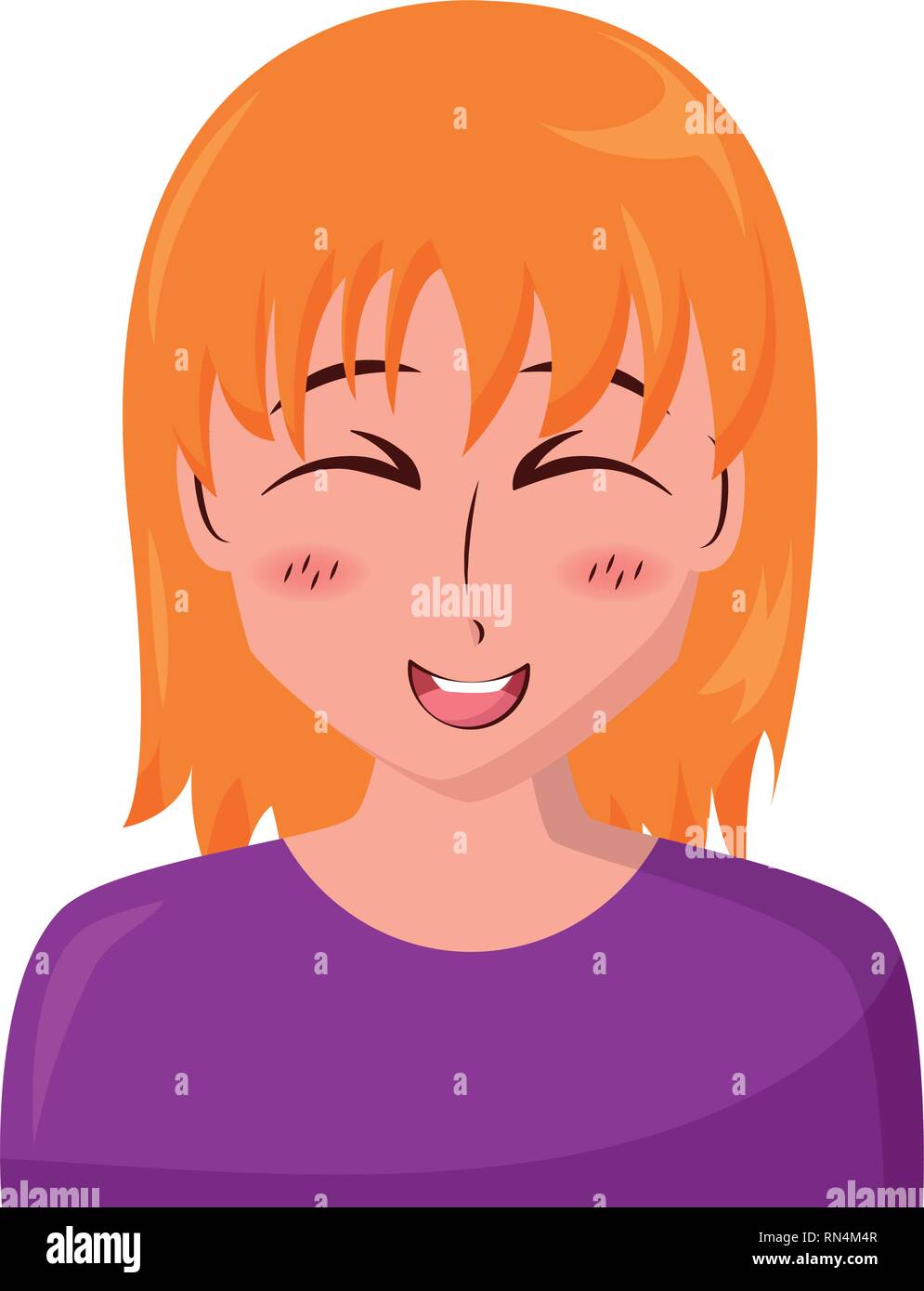 anime girl manga portrait character Stock Vector Image & Art - Alamy