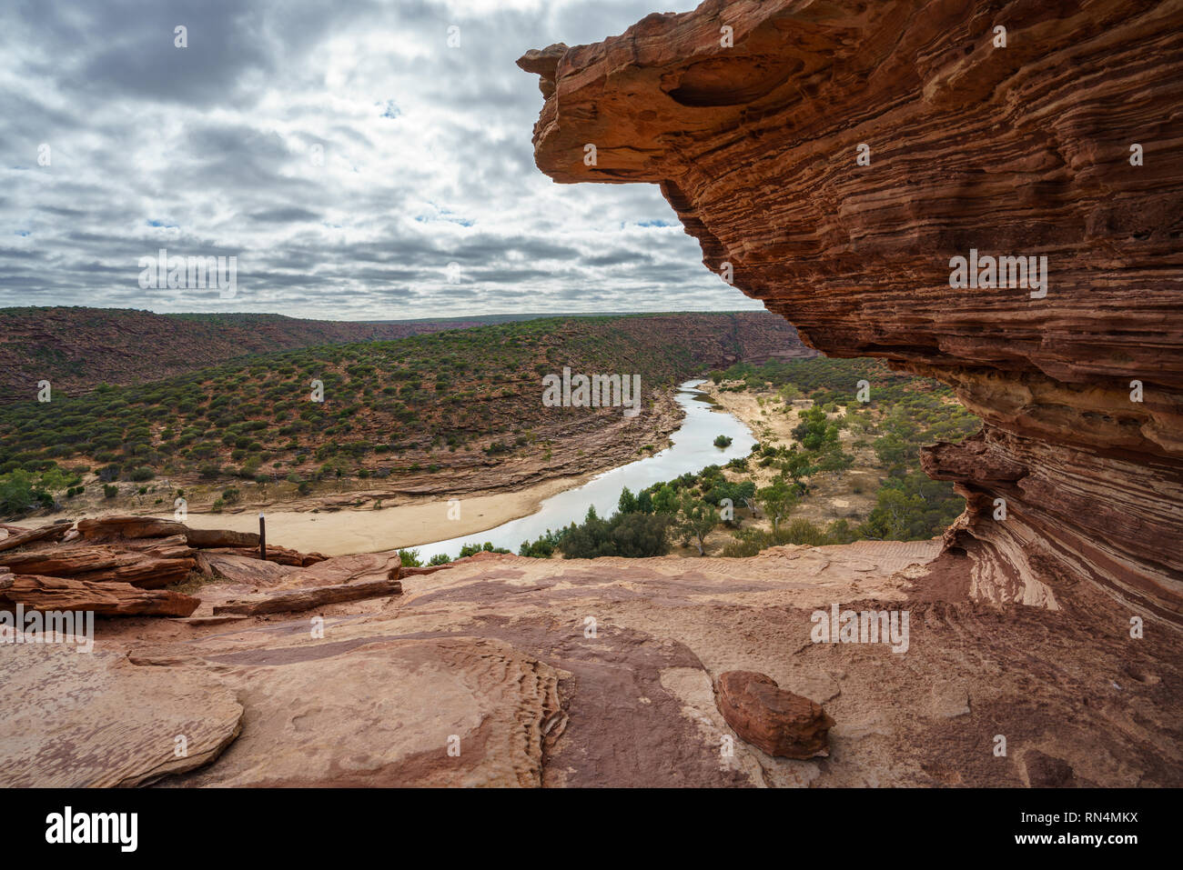 natures window in the desert of kalbarri national park, western ...