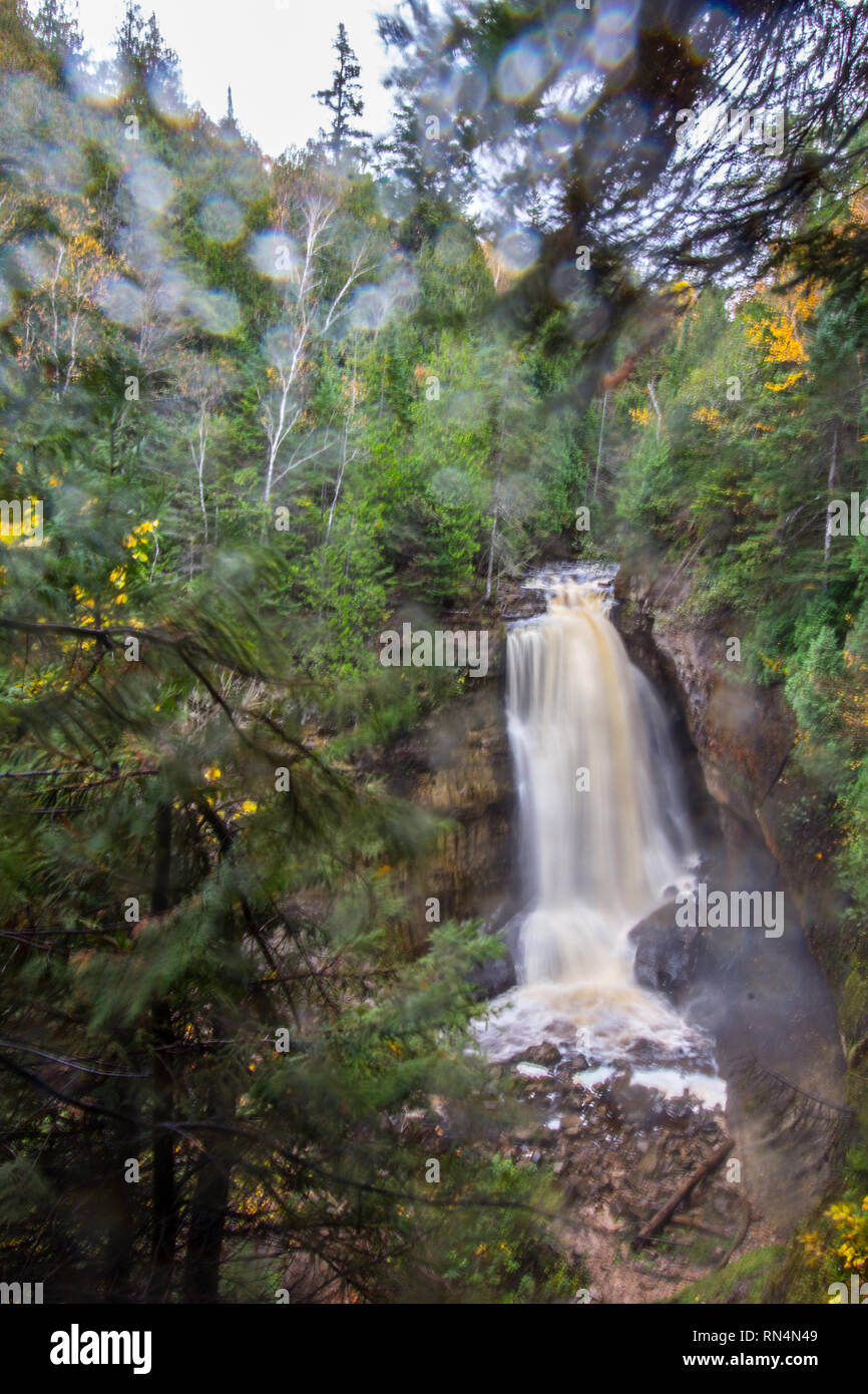 Miner's Falls, Pictured Rocks National Lakeshore, Michigan Stock Photo ...