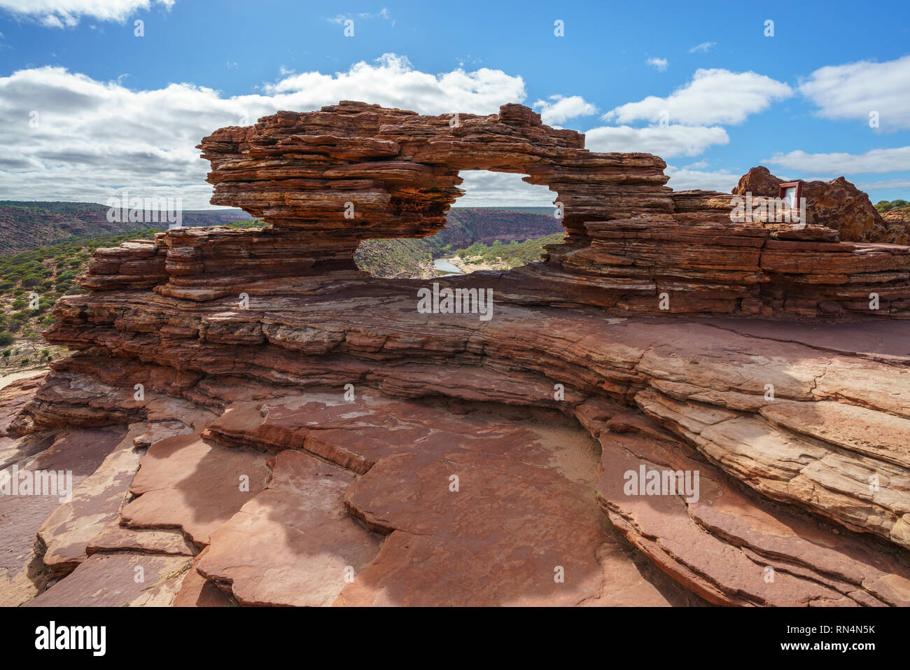 natures window in the desert of kalbarri national park, western ...