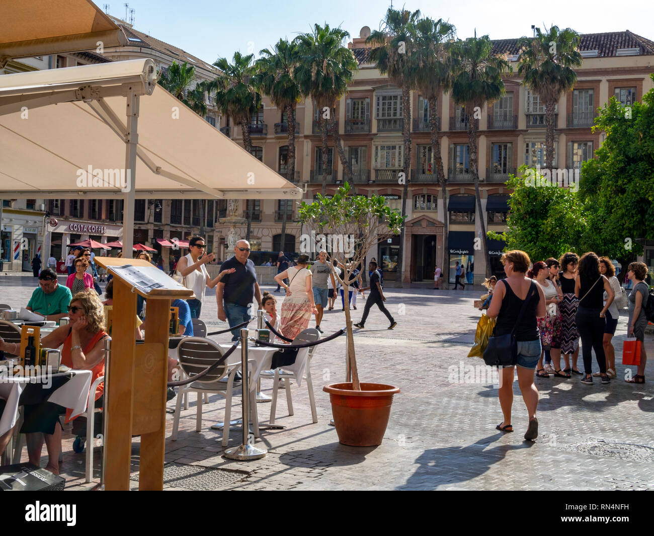 Malaga squares hi-res stock photography and images - Alamy