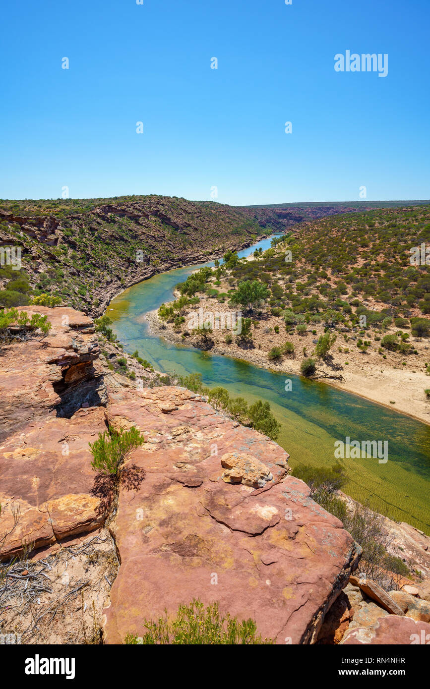 Hiking the canyon. natures window loop trail, kalbarri national park ...