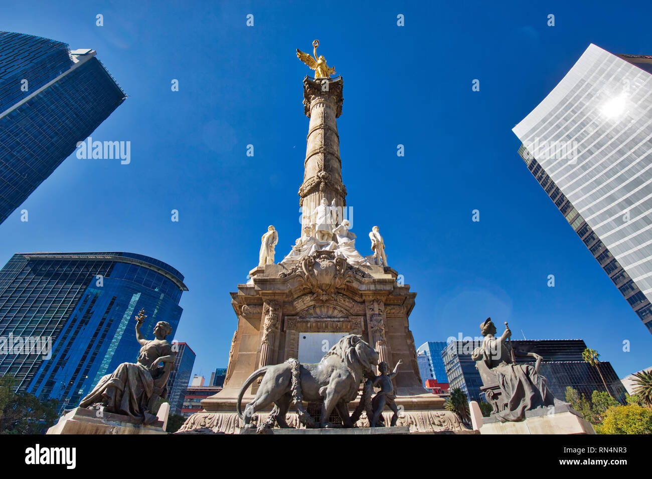 Angel of Independence monument, Mexico City Stock Photo - Alamy