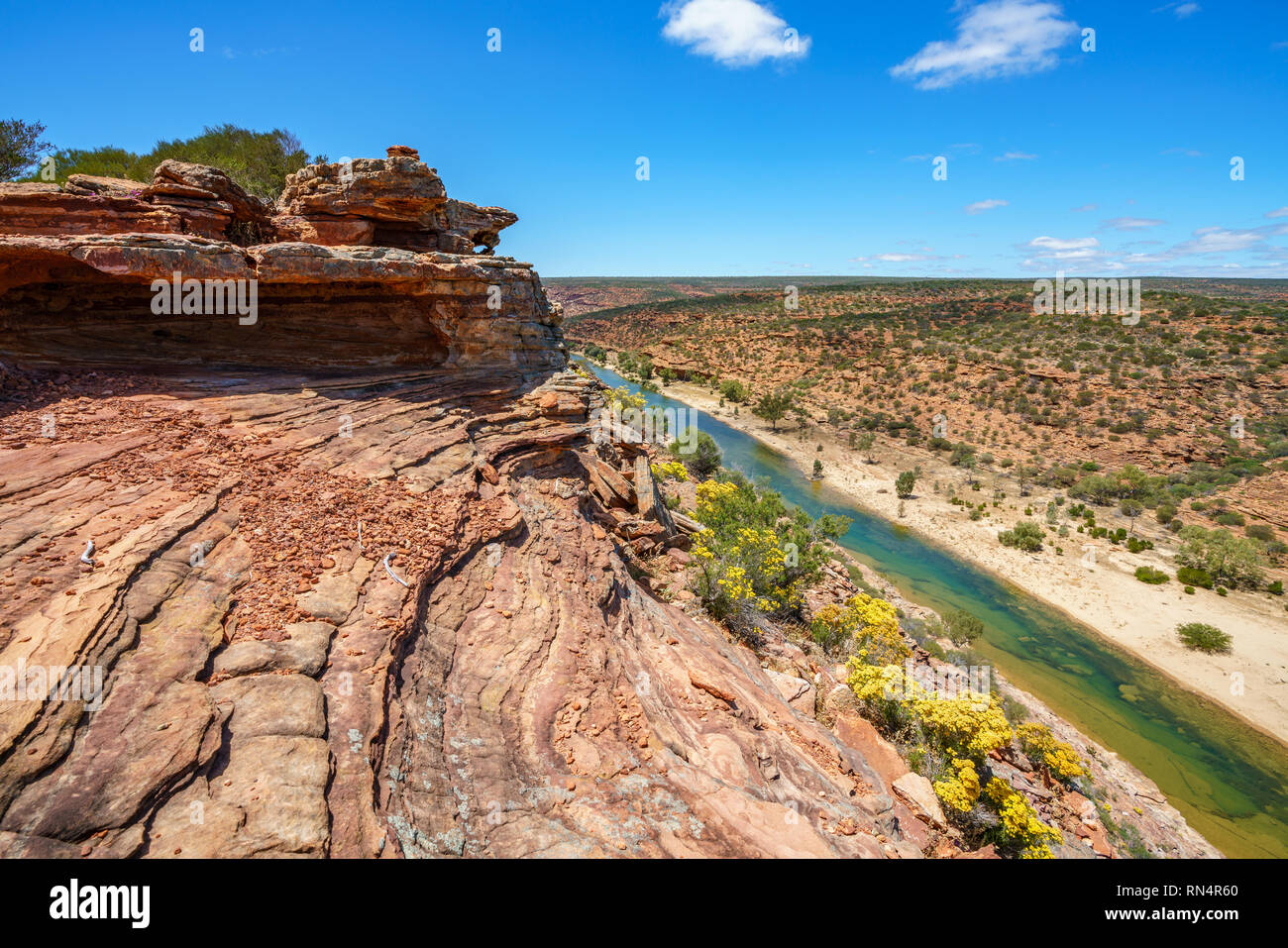 Hiking the canyon. natures window loop trail, kalbarri national park ...