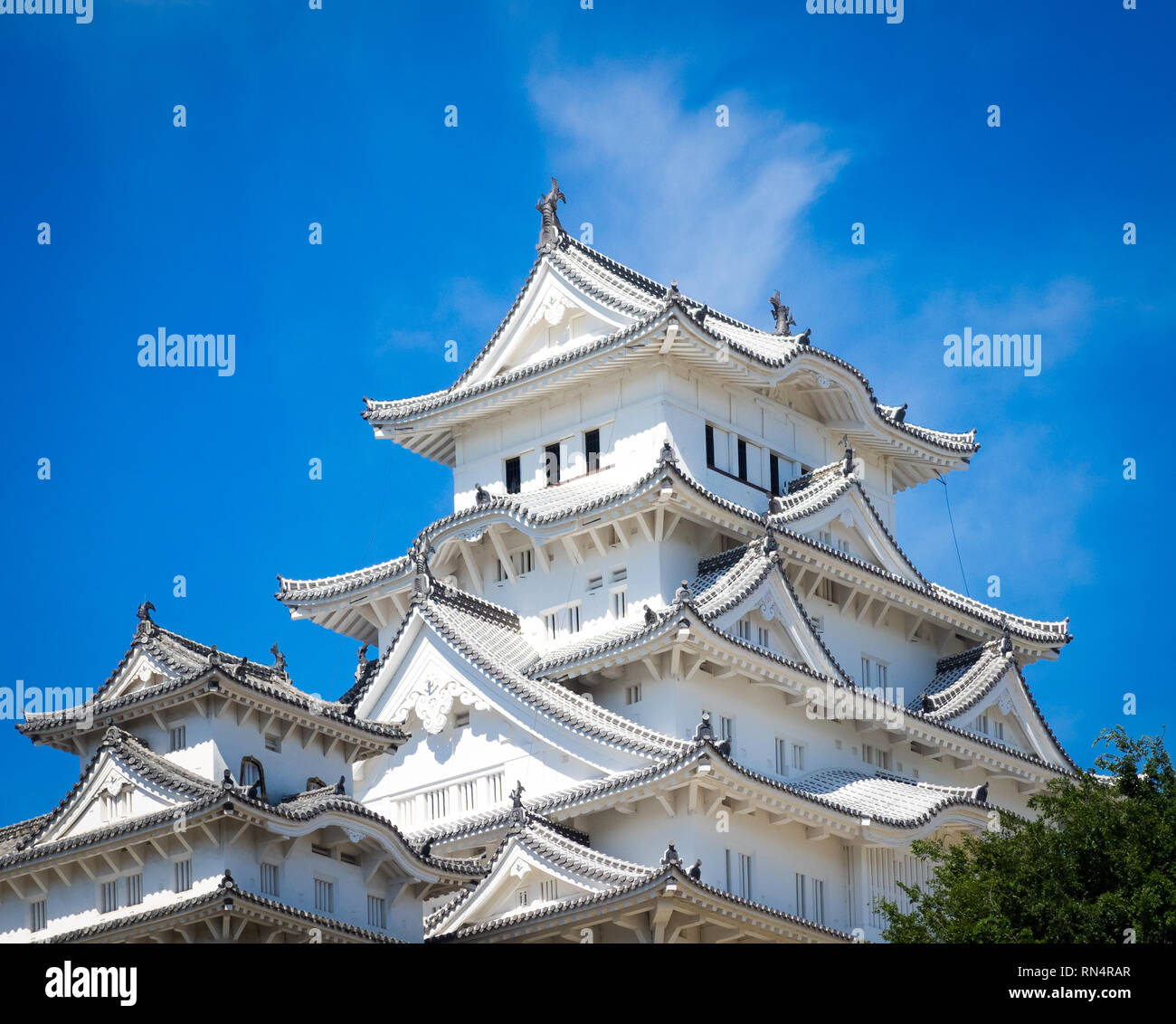 Himeji-jo (Himeji Castle), generally regarded as the finest surviving ...