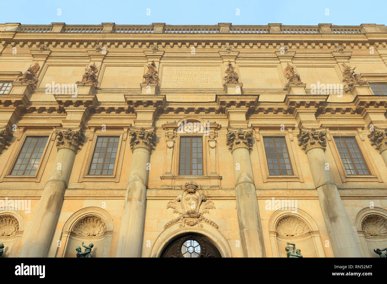 Stockholm, the Royal Palace facade Stock Photo - Alamy