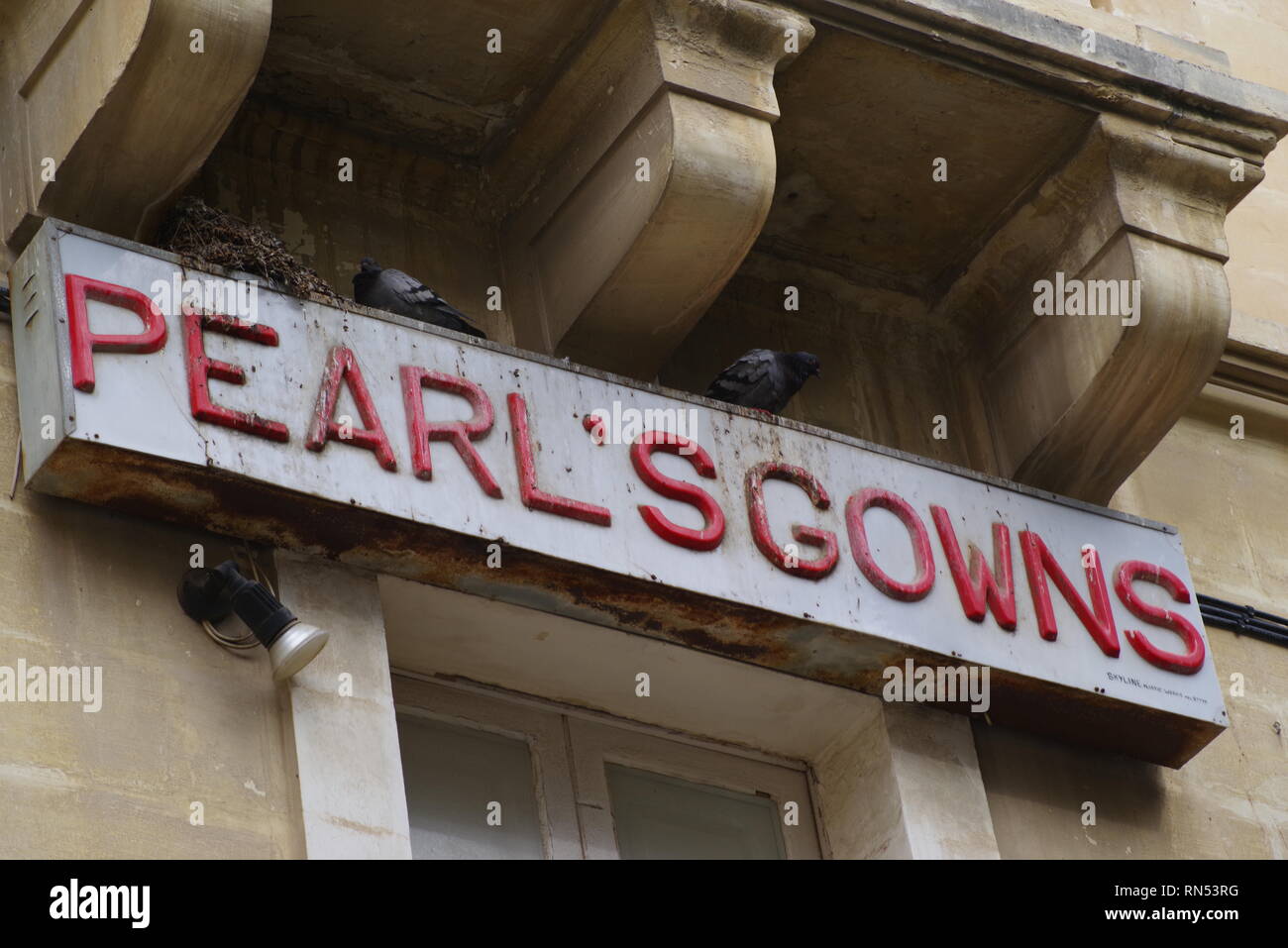 Vintage Signs, Valletta, Malta Stock Photo - Alamy