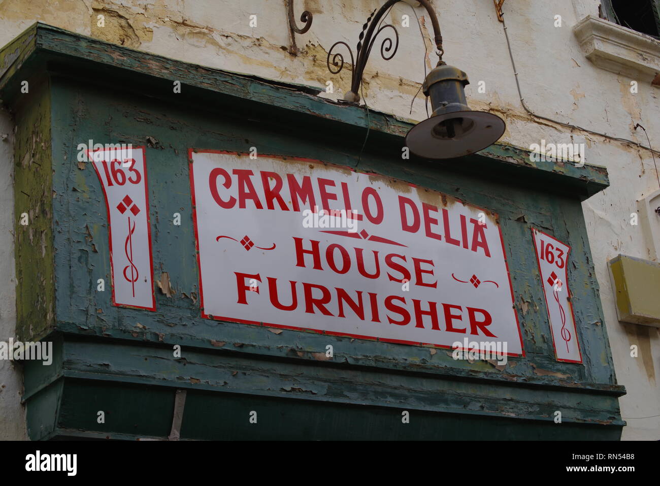 Vintage Signs, Valletta, Malta Stock Photo - Alamy