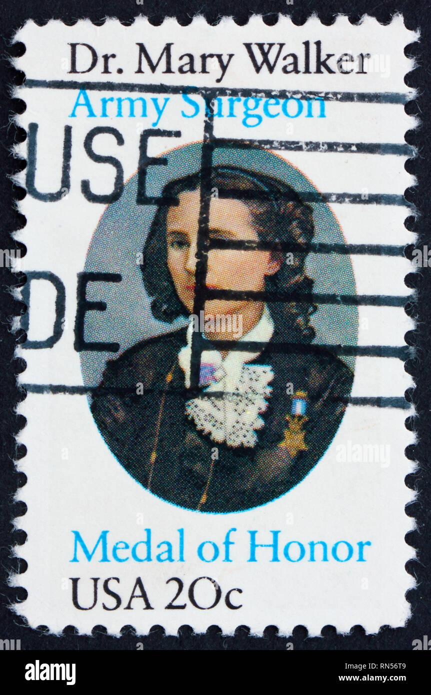 United States of America - circa 1982: a stamp printed in the United ...