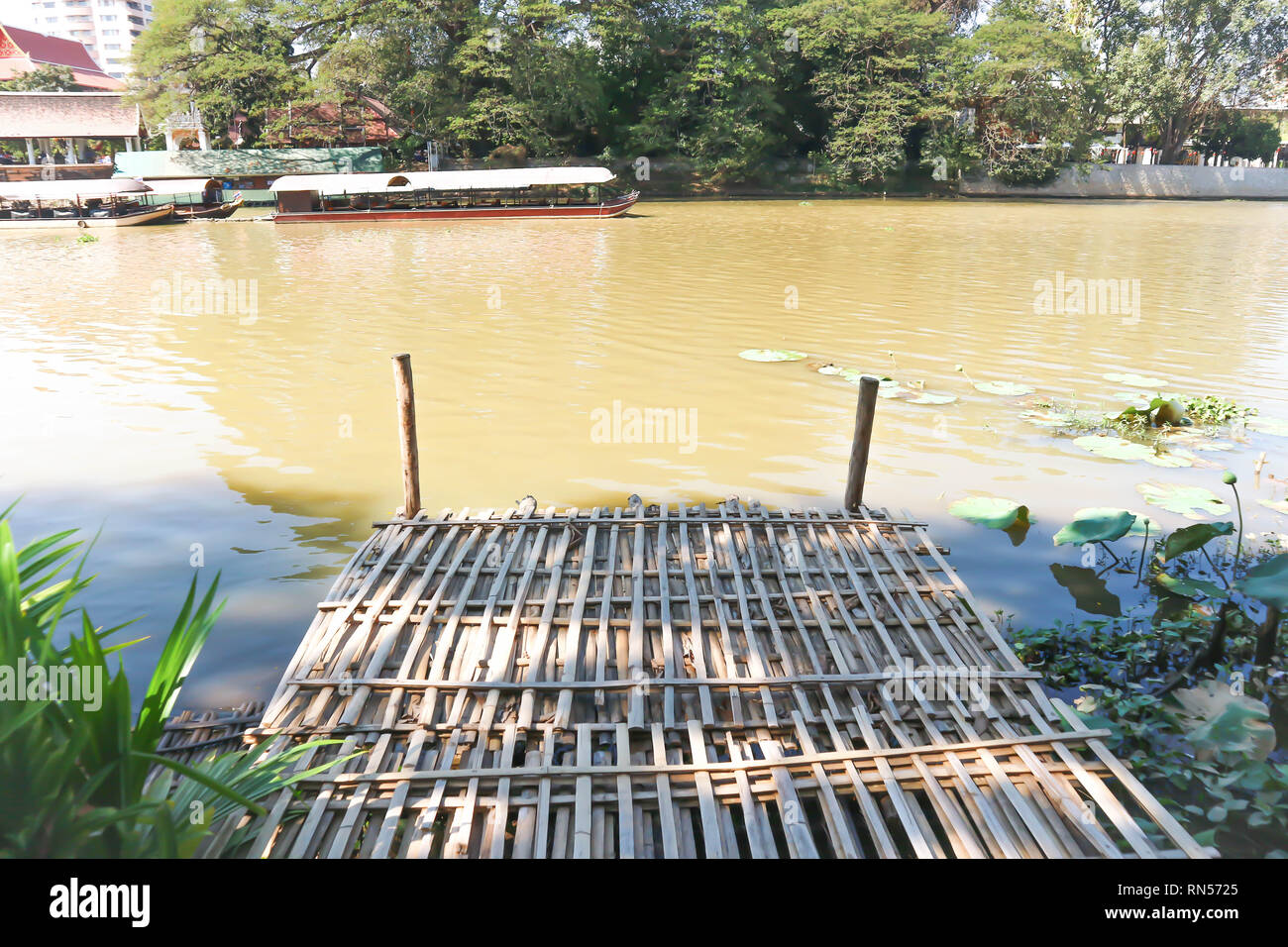 wharf or dock or boat landing Stock Photo - Alamy