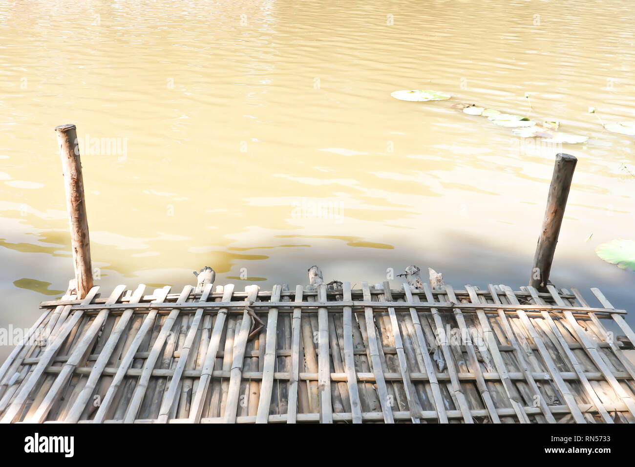 wharf or dock or boat landing Stock Photo - Alamy