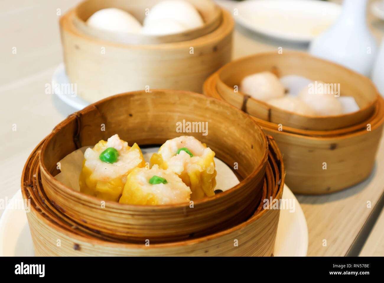 dim sum or steamed bun in Chinese cuisine Stock Photo - Alamy