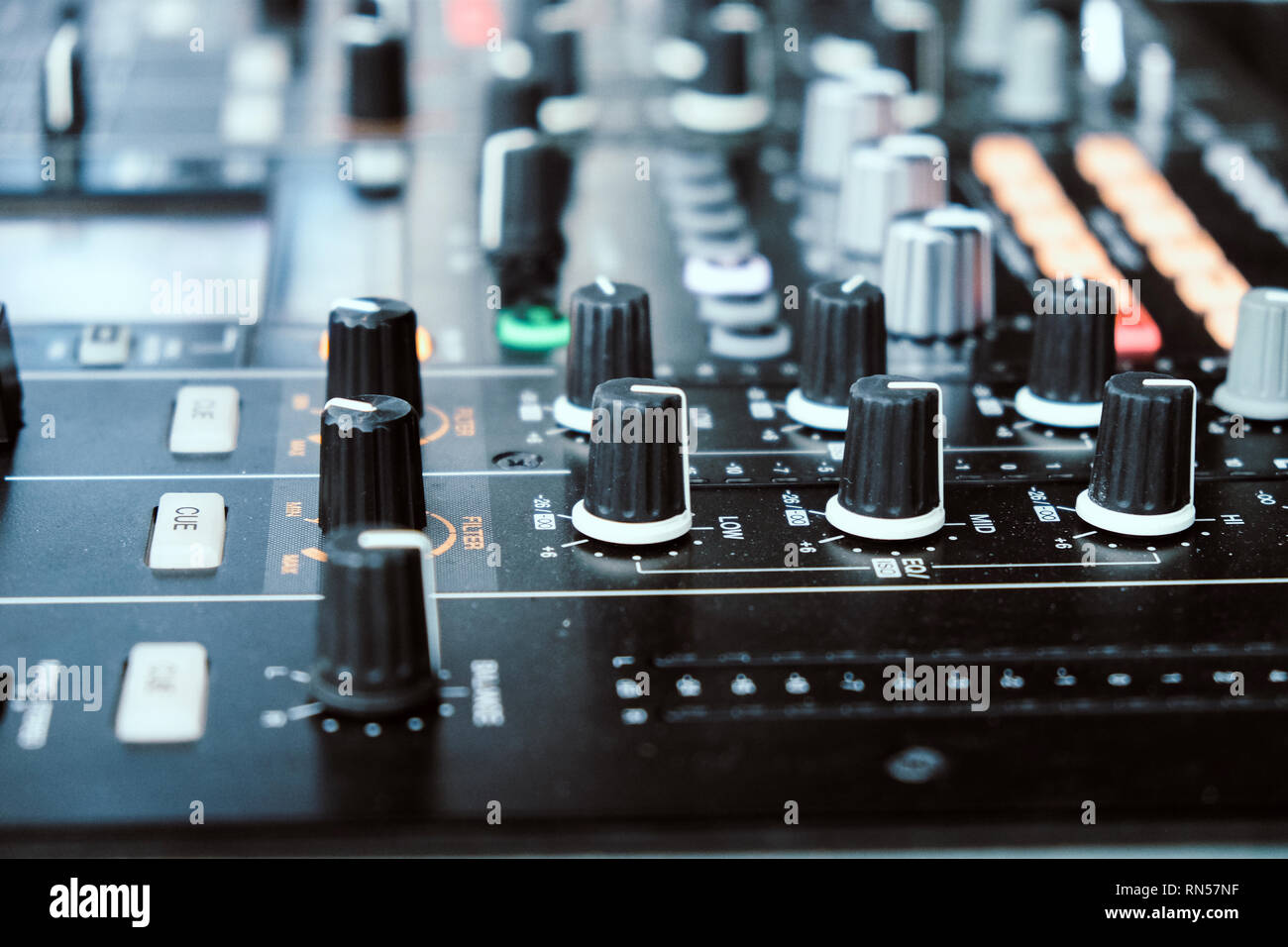 Sound mixer controller Stock Photo - Alamy