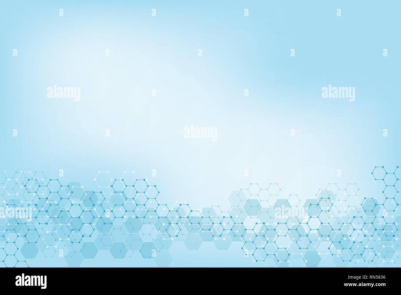 Geometric background texture with molecular structures and chemical ...
