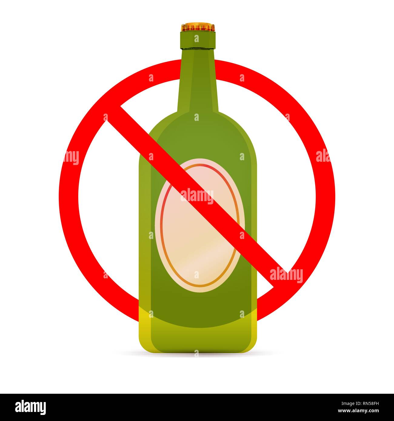 Beer are not allowed, red forbidden sign isolated on white Stock Vector ...