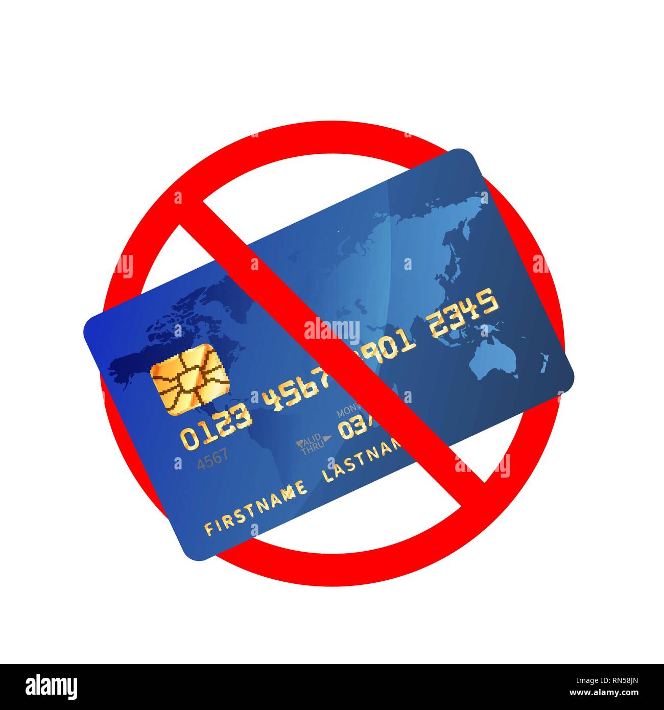 We accept credit cards Stock Vector Images - Alamy