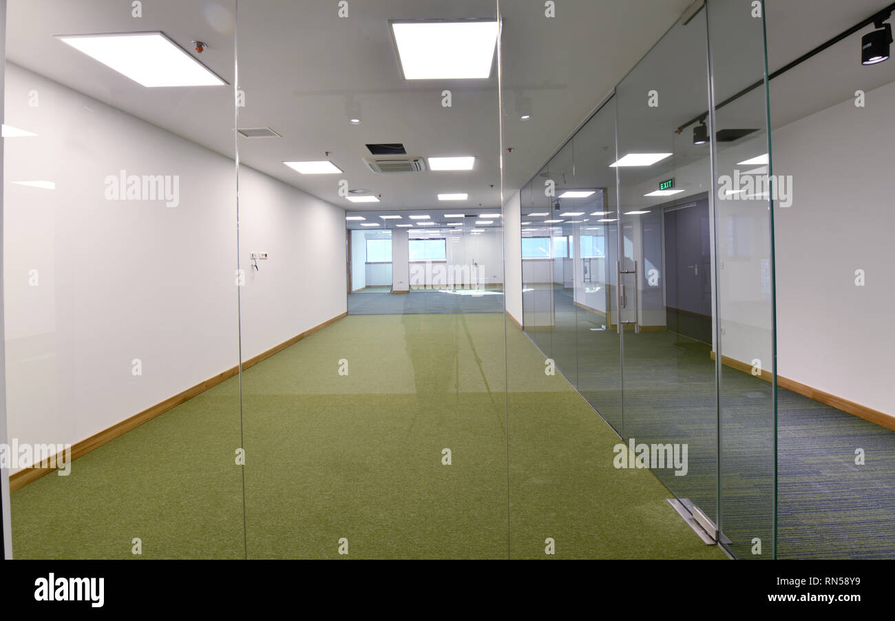 empty office interior of new corporate business modern startup Stock ...