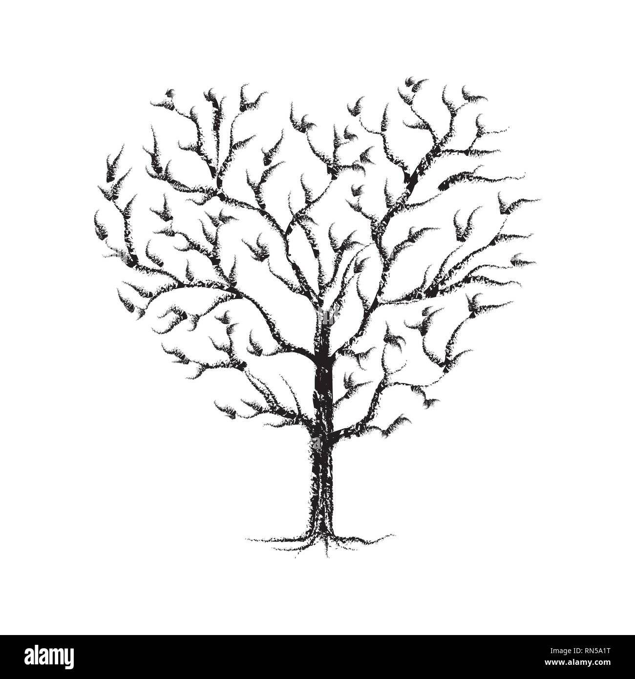 Heart for black and white design Cut Out Stock Images & Pictures - Alamy