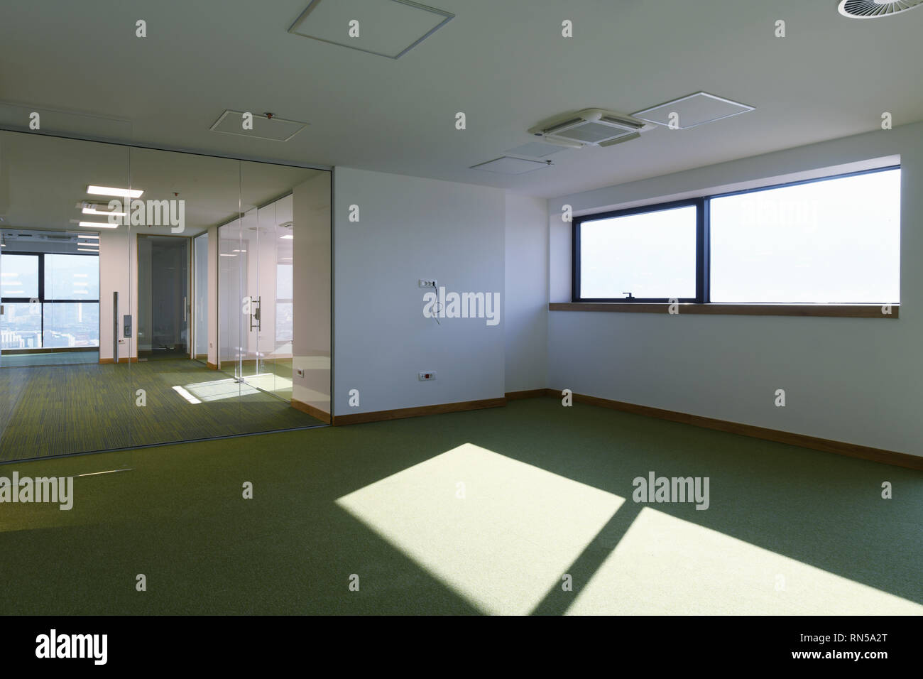 empty office interior of new corporate business modern startup Stock ...