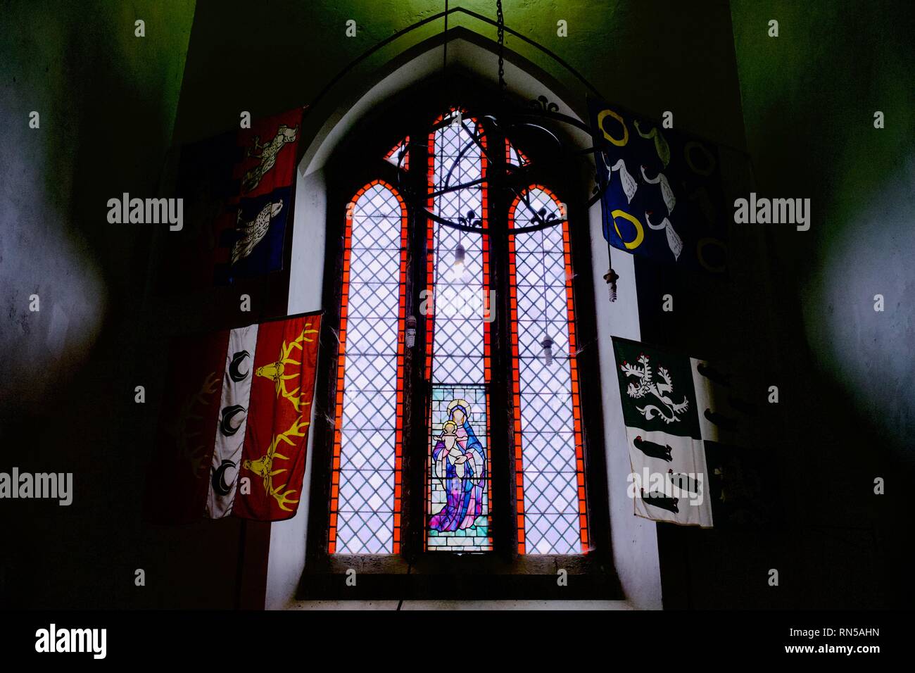 Church of St Mary-in-Castro, Dover Castle, Dover, Kent, England Stock ...