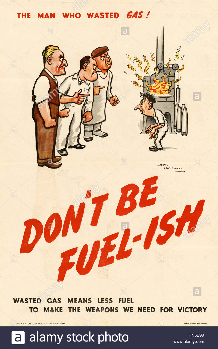 Ww2 saving energy poster hi-res stock photography and images - Alamy