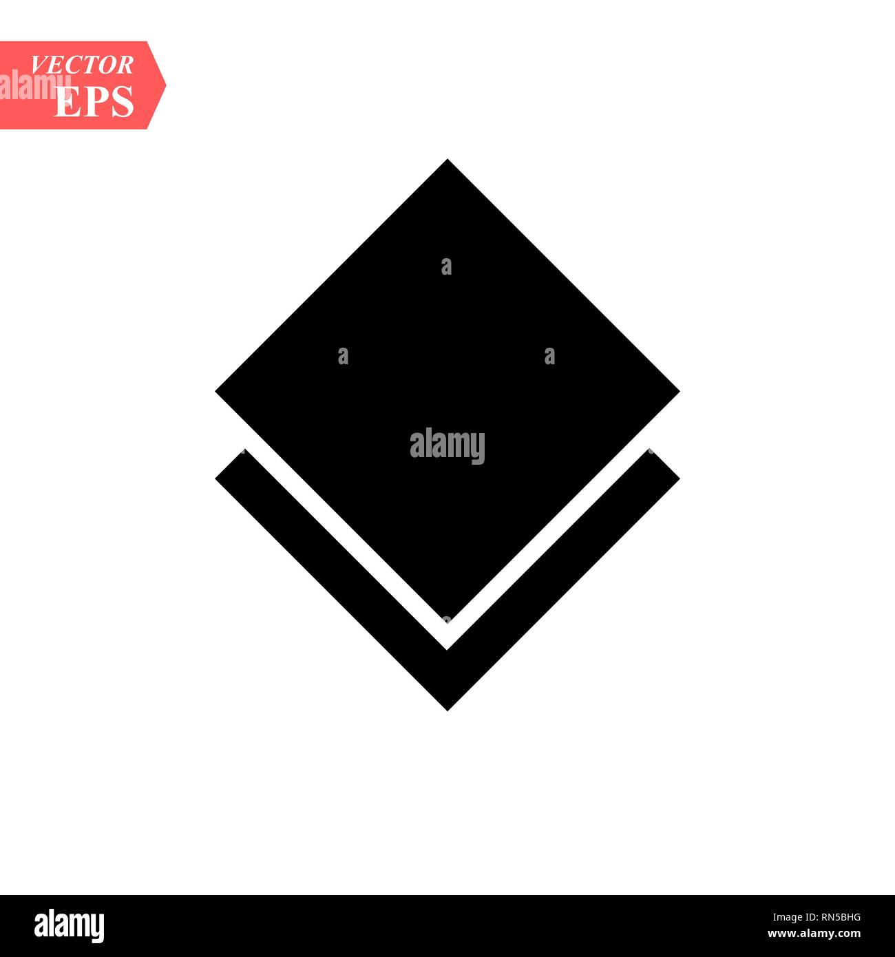 layers icon vector. layers sign on white background. layers icon for ...