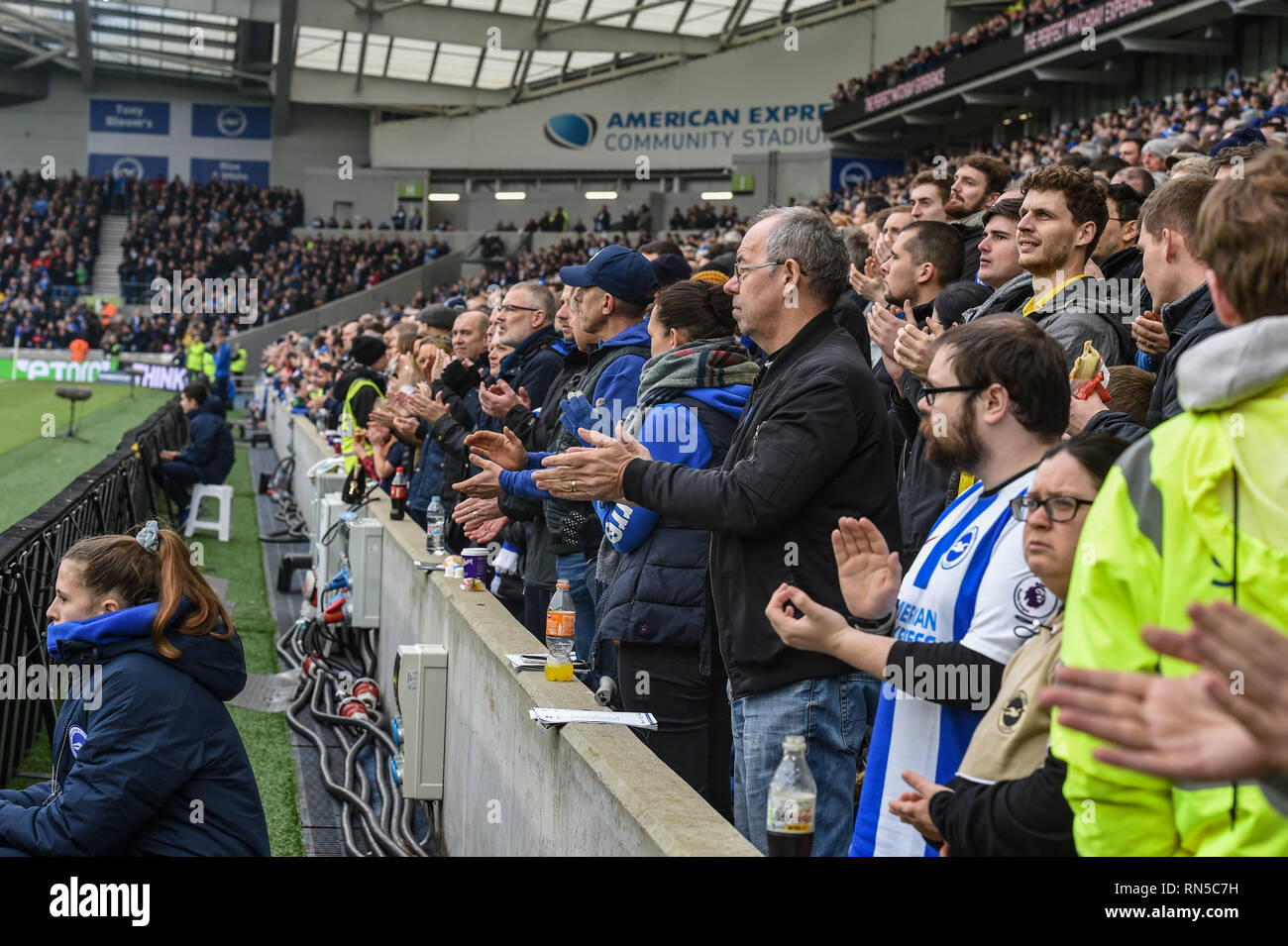 Amex stadium brighton fans in stadium hi-res stock photography and ...