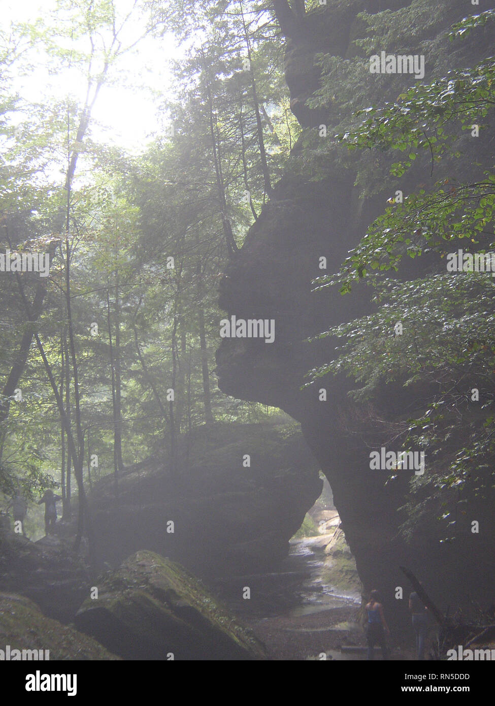 Sphinx's Head, Old Man's Cave, Hocking Hills State Park, Ohio Stock ...