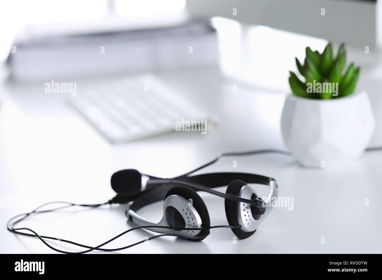 Communication support, call center and customer service help de Stock ...