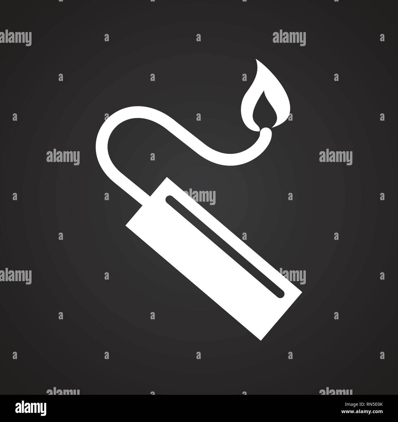Explosive bomb icon on color circles white background for graphic and ...