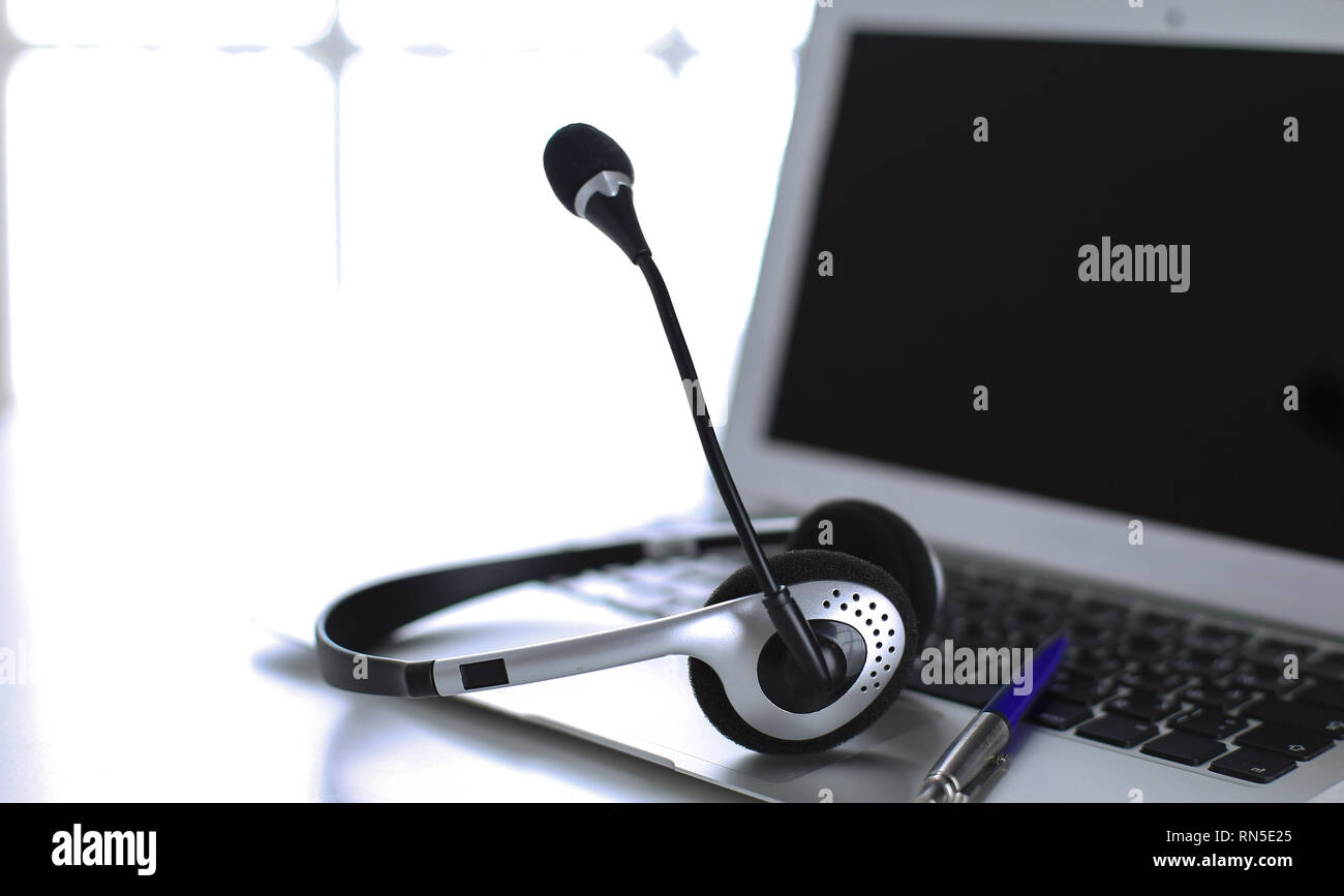 Communication support, call center and customer service help de Stock ...