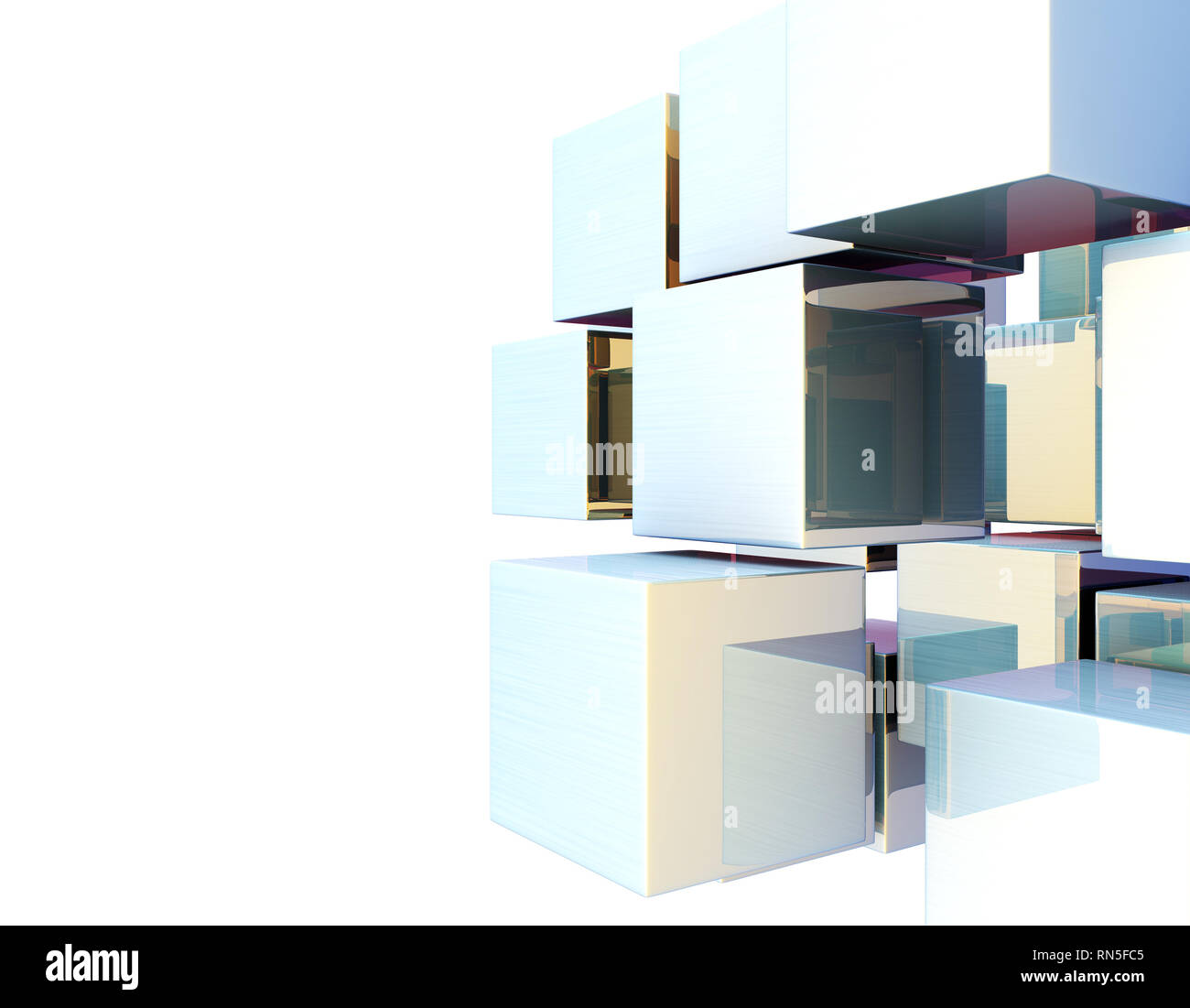 Cube Intelligent Technology, Network Program and Data Stock Photo - Alamy