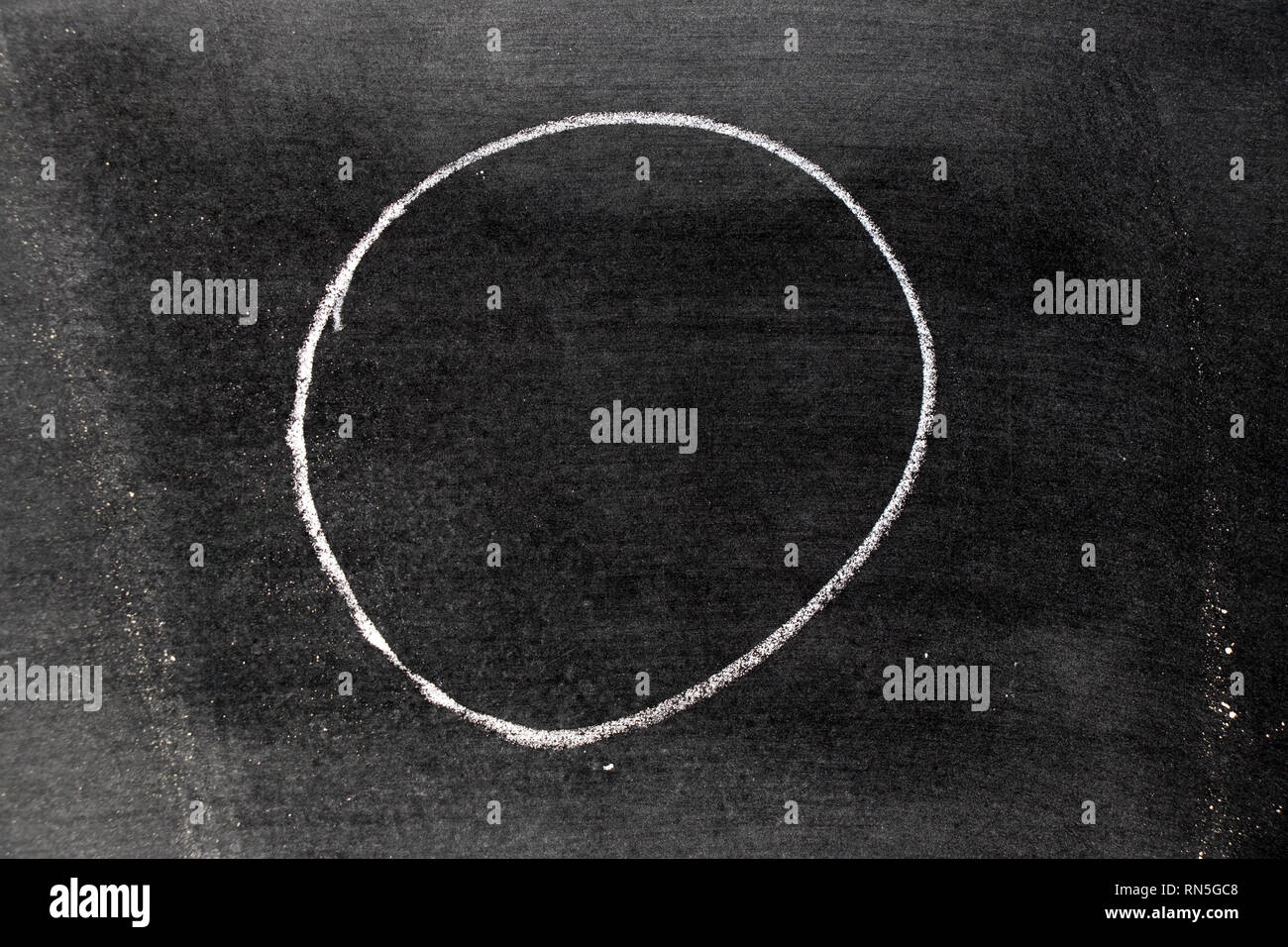 White chalk hand drawing in circle shape on blackboard background Stock ...