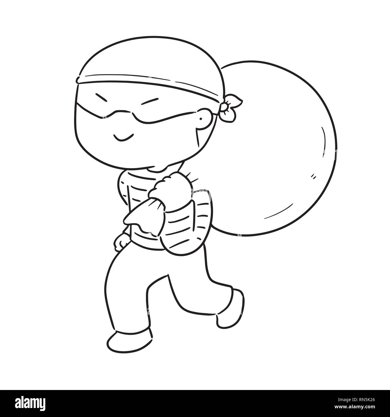 Robbers Clipart Black And White