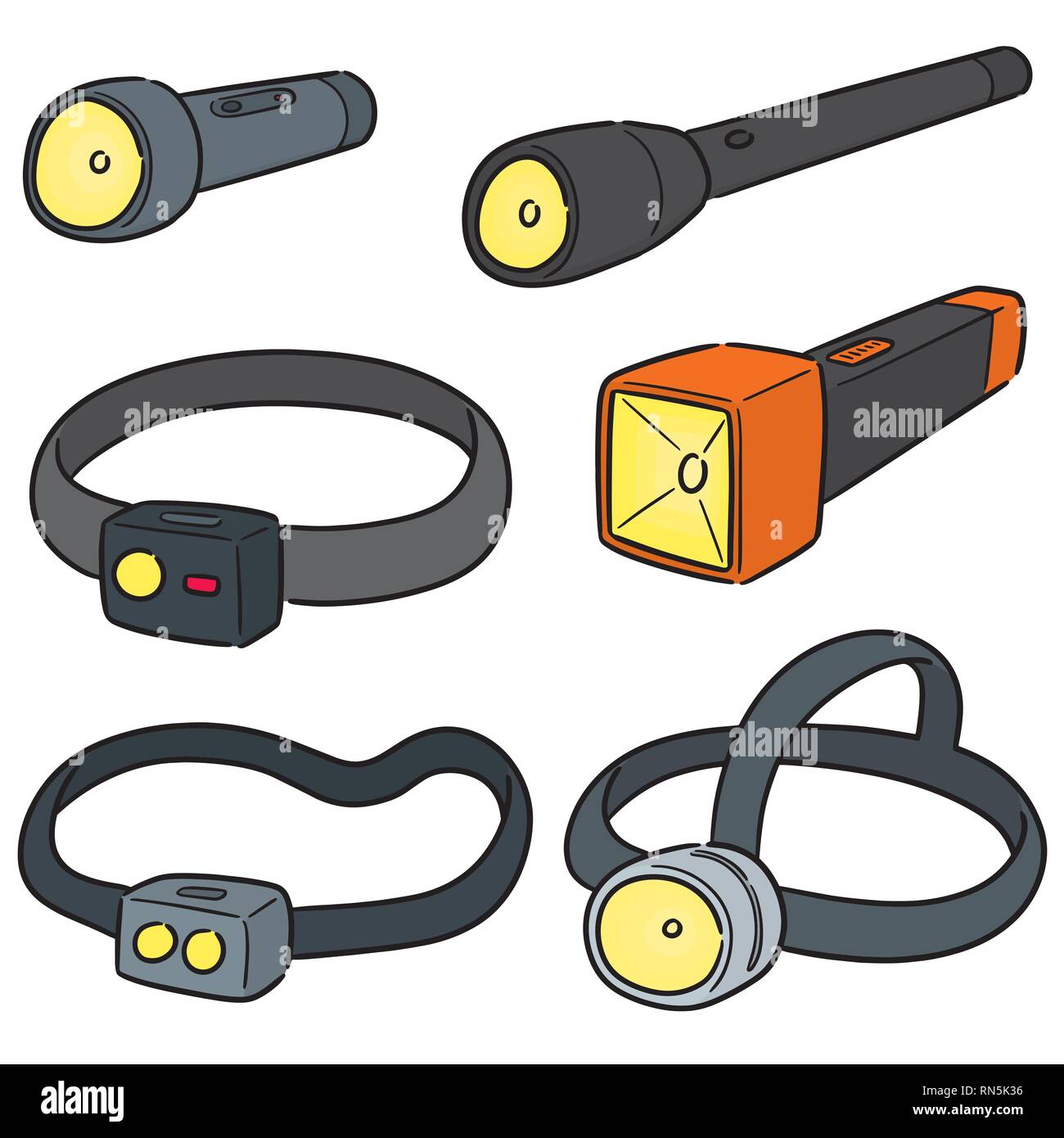 vector set of torch Stock Vector Image & Art - Alamy