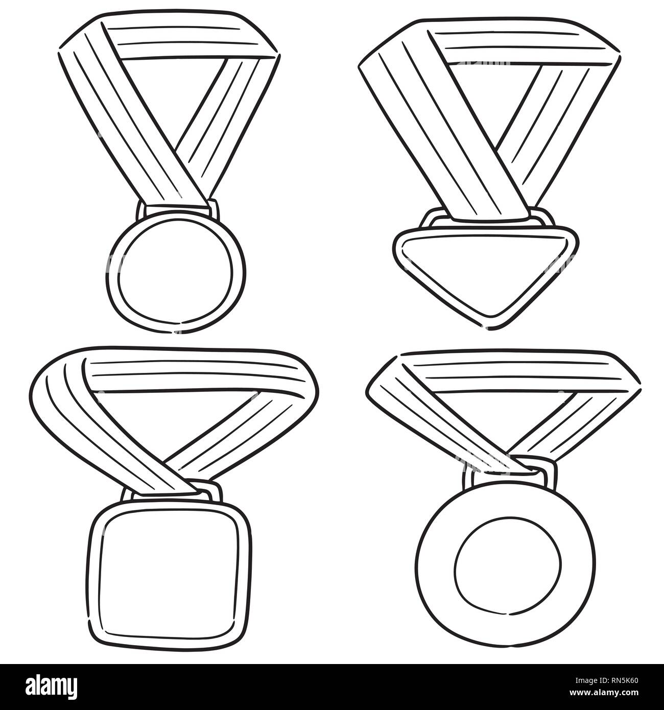 vector set of medal Stock Vector Image & Art - Alamy
