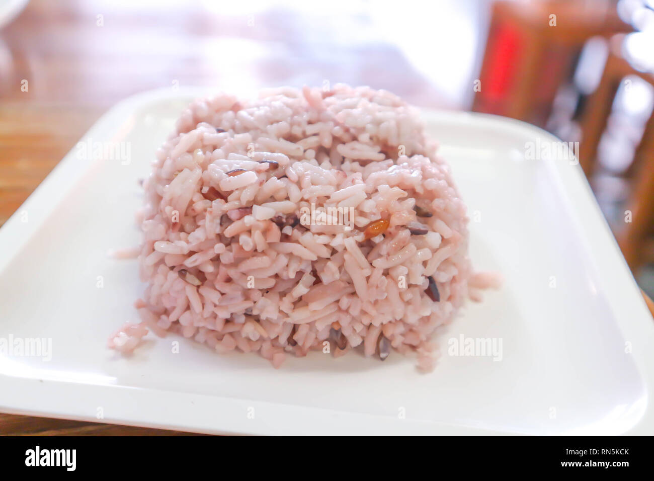 rice ,half milled rice or husked rice or Thai rice Stock Photo - Alamy