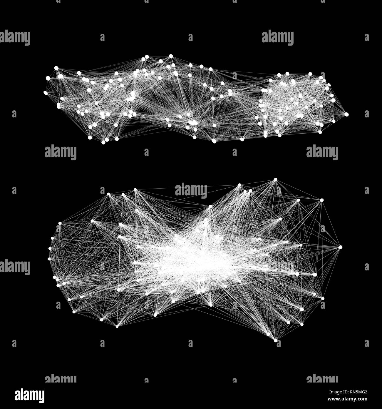 Connection Structure Wireframe Vector Illustration Stock Vector Image