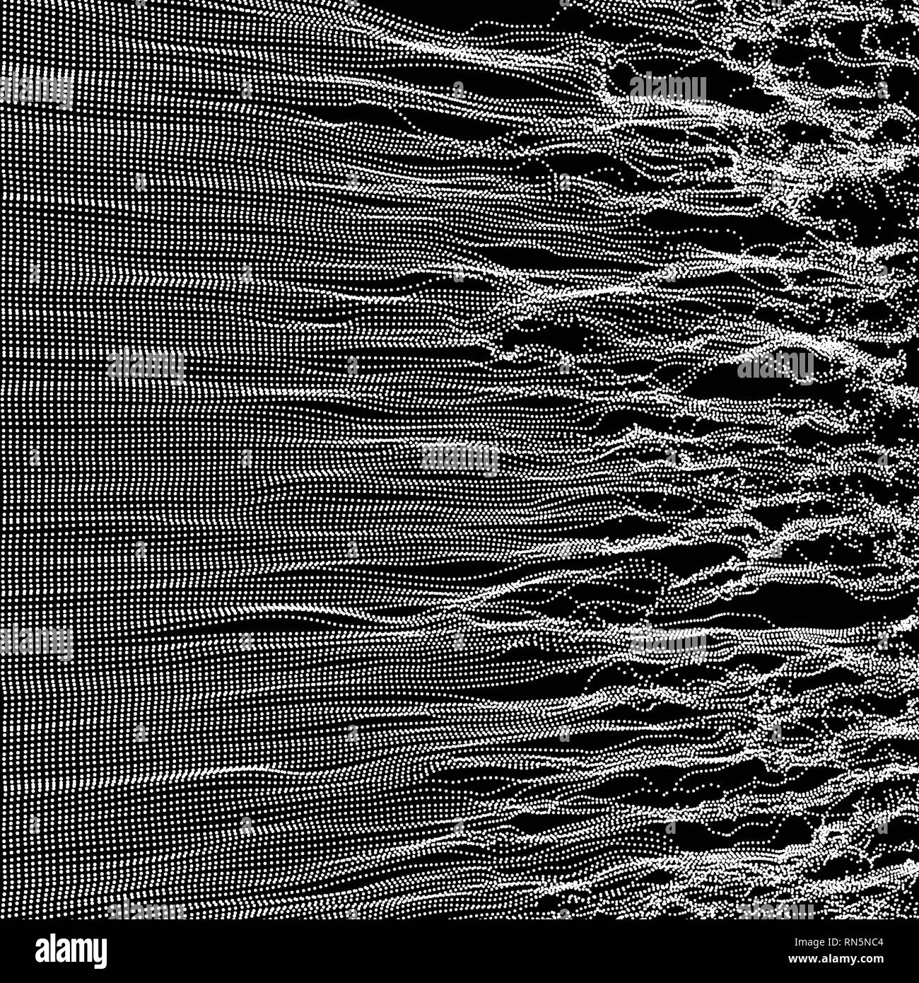 Wave Background. Ripple Grid. Abstract Vector Illustration. 3D ...