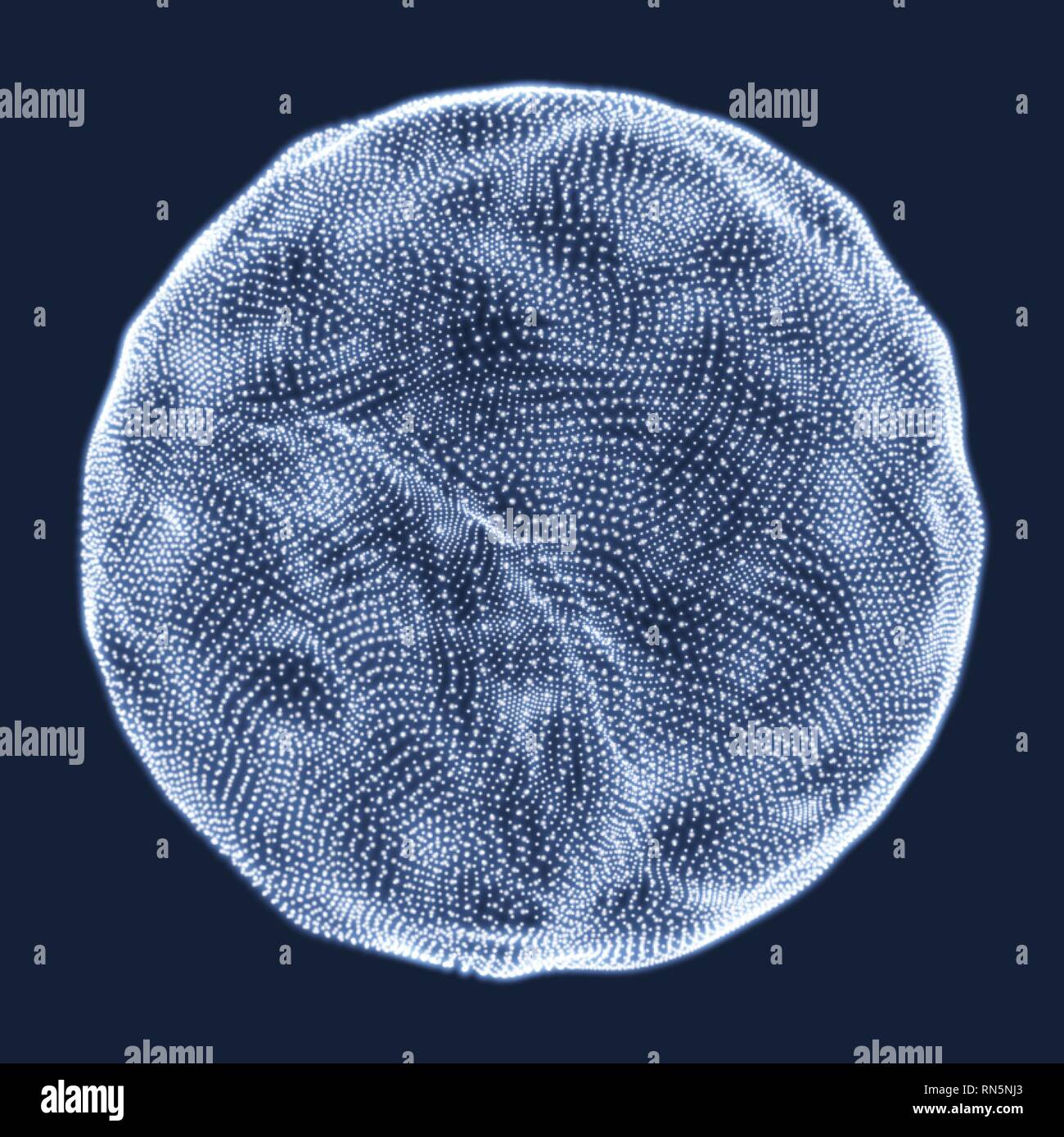 The Sphere Consisting of Points. Abstract Globe Grid. Sphere ...
