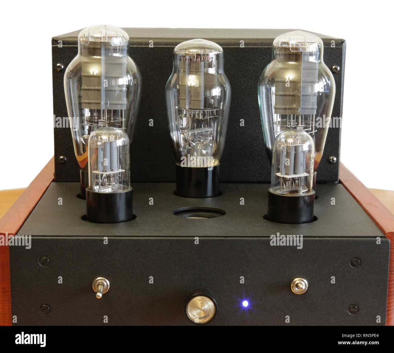 vacuum tube amplifier with 300B triodes Stock Photo - Alamy