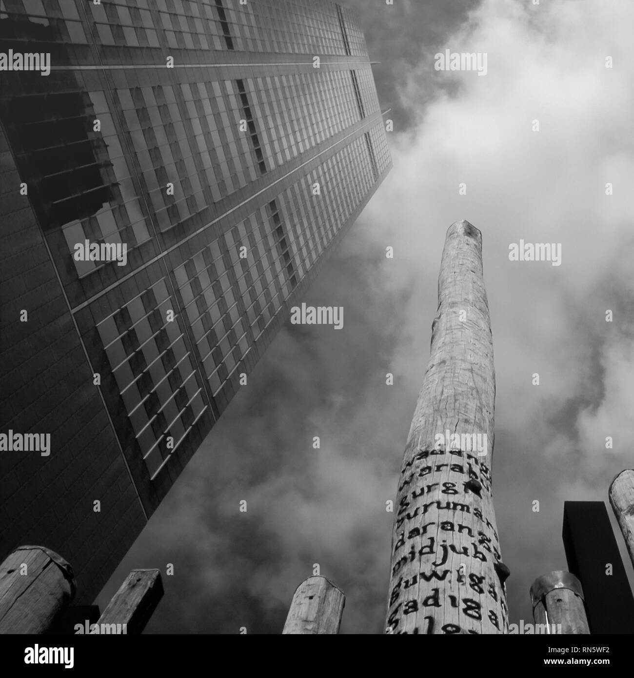 Contemporary sculpture of people Black and White Stock Photos & Images ...