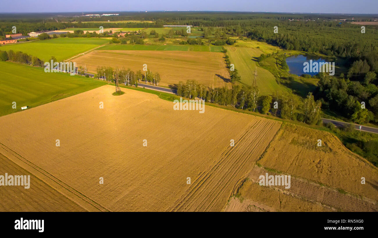 Top view agricultural landscape areas hi-res stock photography and ...