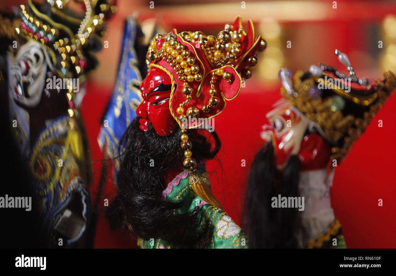 Bogor, West Java, Indonesia. 17th Feb, 2019. Traditional potehi dolls ...