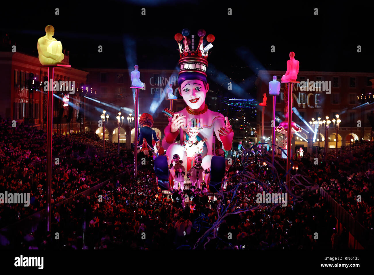 Nice, Feb. 16. 2nd Mar, 2019. FRANCE-NICE-CARNIVAL A float is seen ...