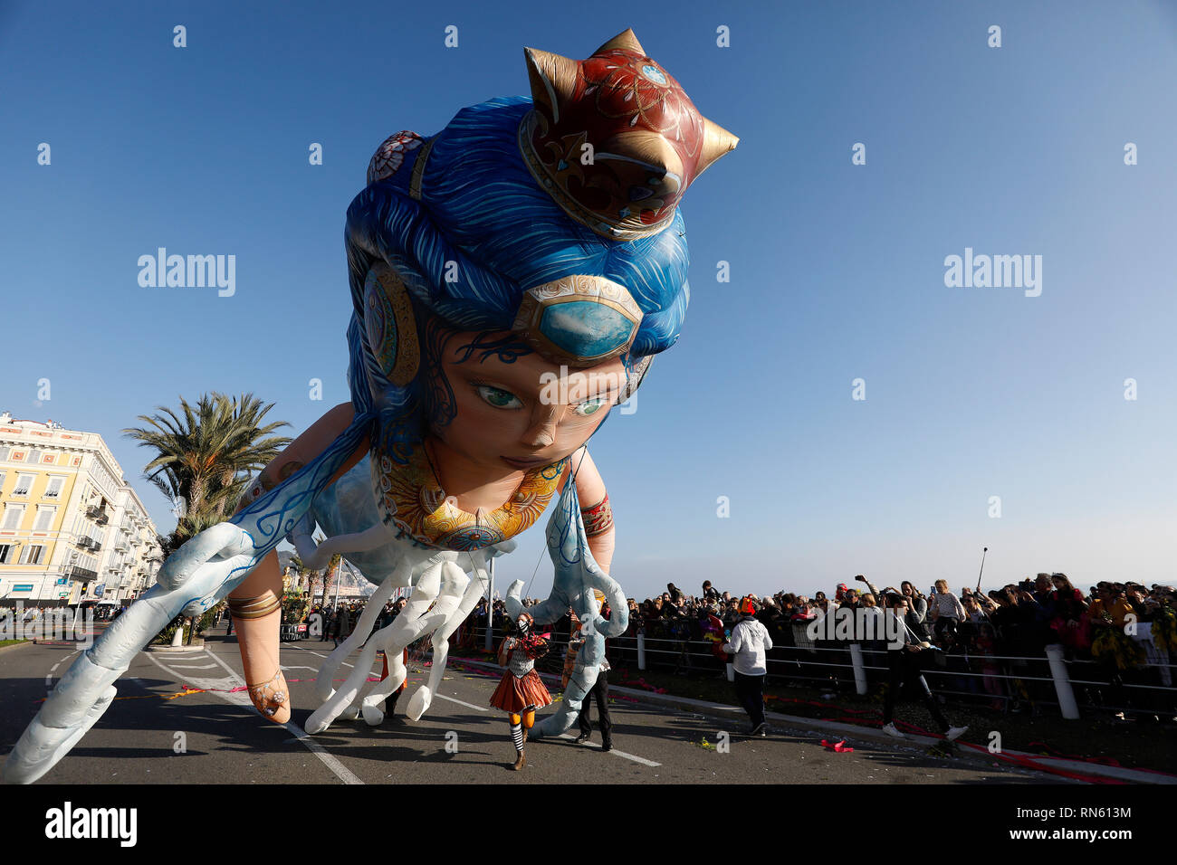 Nice, Feb. 16. 2nd Mar, 2019. FRANCE-NICE-CARNIVAL A float is seen ...