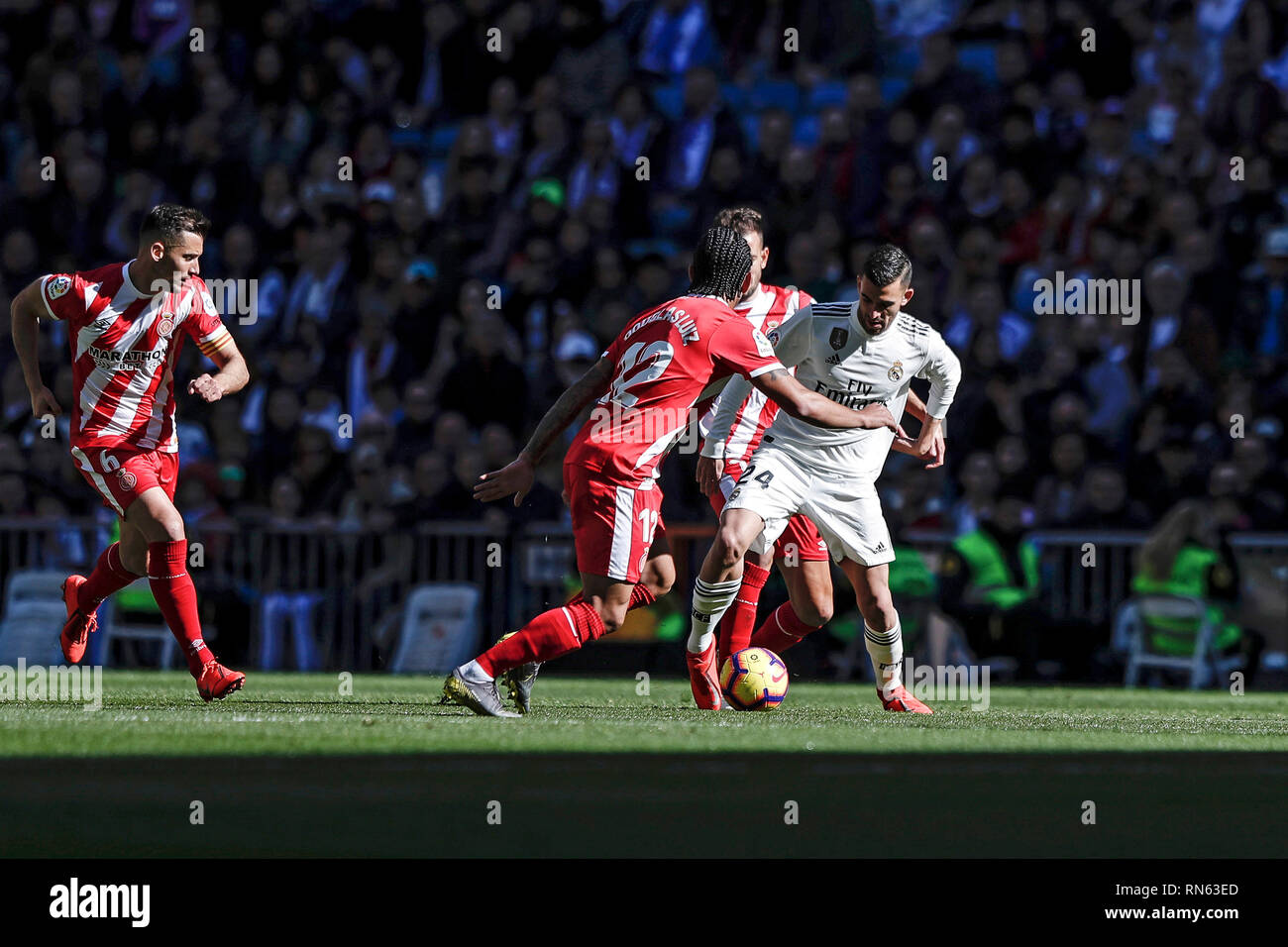 Santiago Bernabeu, Madrid, Spain. 17th Feb, 2019. La Liga football ...