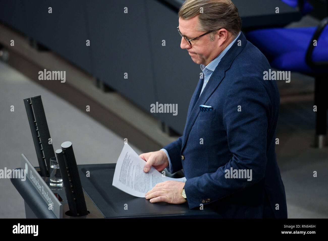 Berlin, Germany. 14th Feb, 2019. Michael Kuffer (CSU), member of the ...