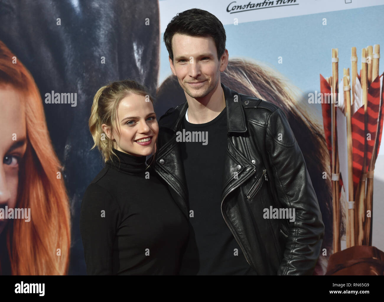 Munich, Germany. 17th Feb, 2019. The actors Lili Epply and Sabin ...