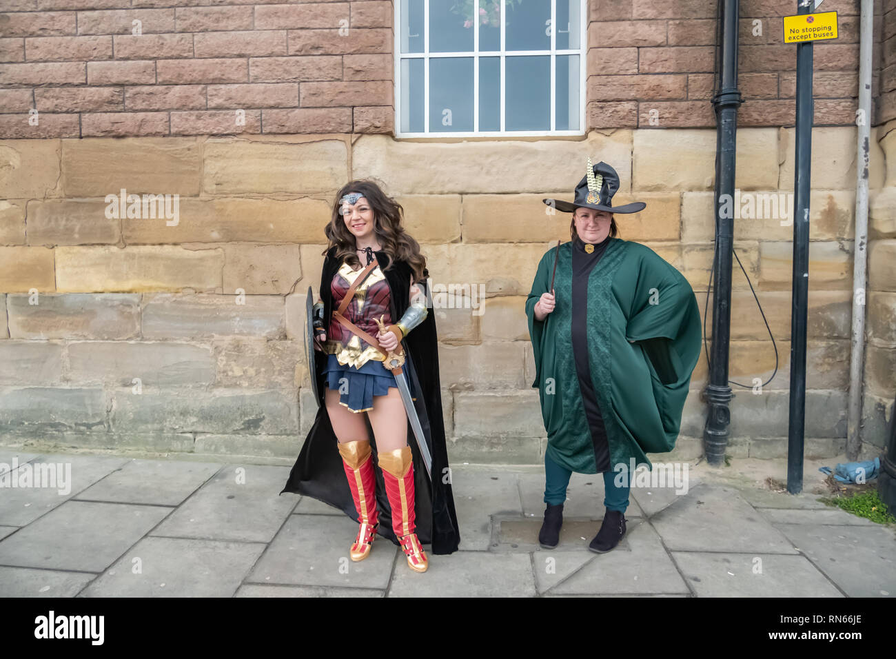 Edinburgh, Scotland, UK. 17th February, 2019. Cosplayers arriving on ...